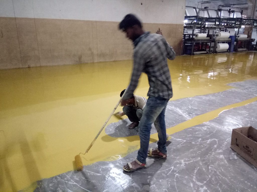 Anti-slip epoxy floor coating services - Y S Constrotech